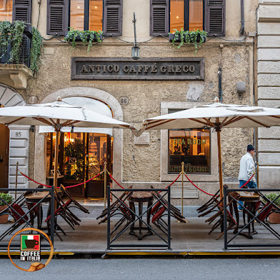 A Coffee Shop In Rome Near Spanish Steps: Antico Caffè Greco